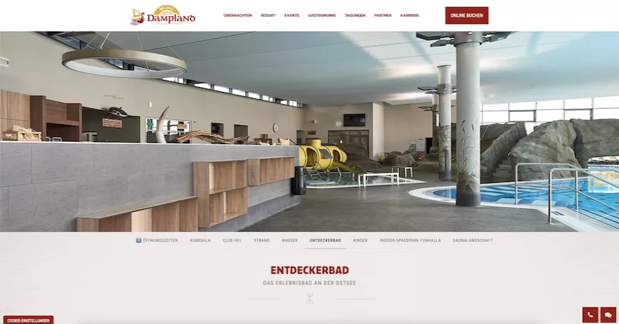 Das Entdeckerbad Damp - Kontaktmöglichkeiten | Öffnungszeiten | Alle Infos